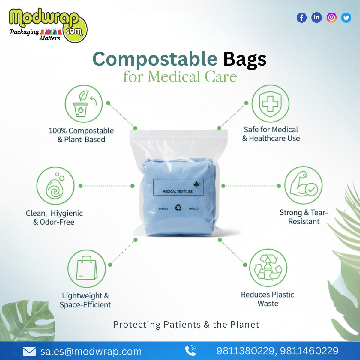 Compostable Bags for Medical Care: Sustainable & Safe Healthcare ...